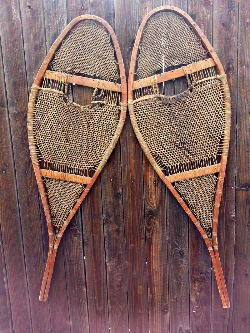 Antique Native American Snowshoes - VintageWinter