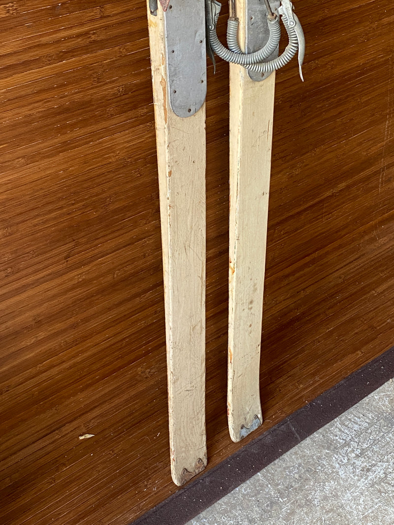 Vintage Military Downhill Skis - VintageWinter