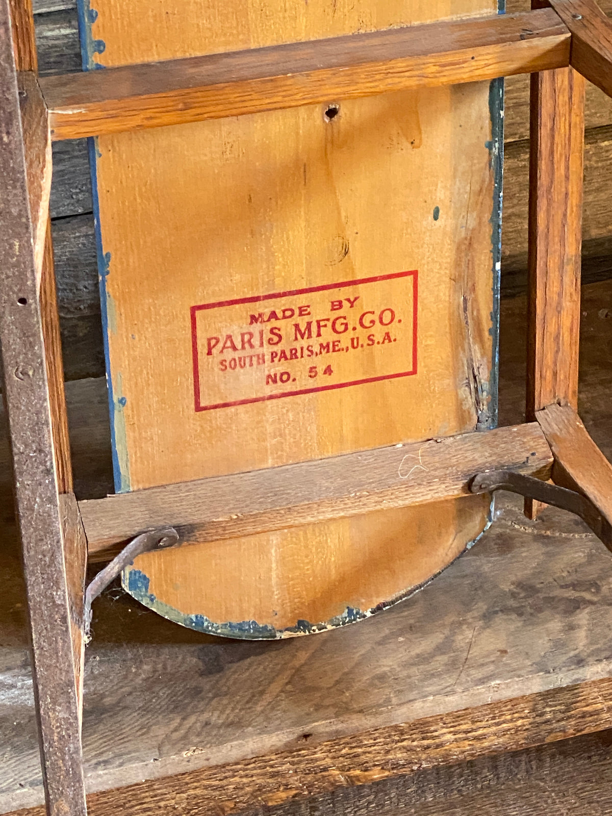 Vintage Child's Sled - Paris Mfg - VintageWinter