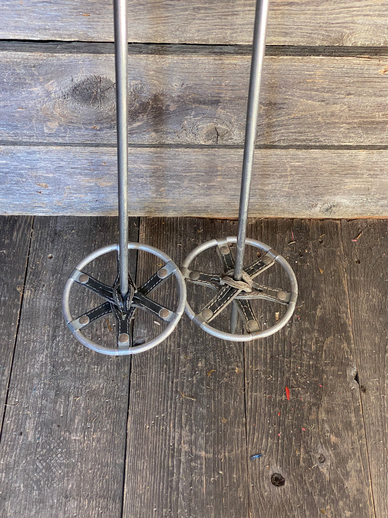 WWII Swiss Army Ski Poles - Vintage - VintageWinter