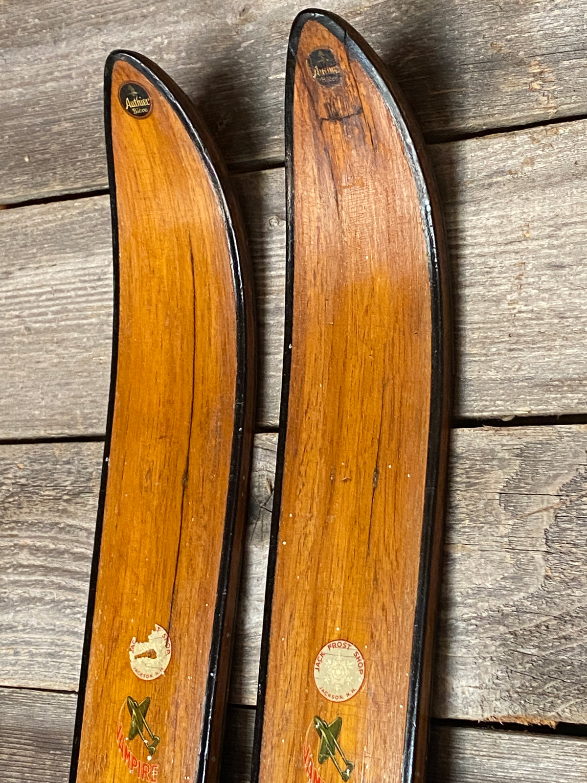 1940s Downhill Skis - Authier Vampire - VintageWinter