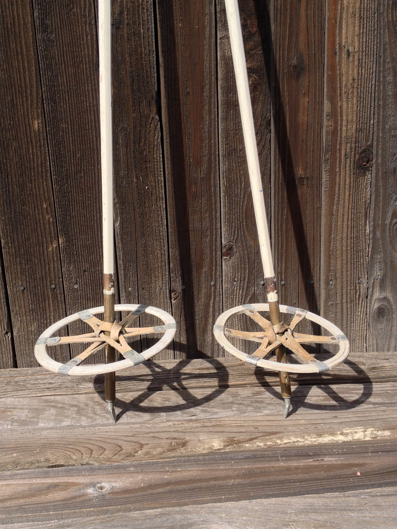 Vintage 10th Mountain Ski Poles - VintageWinter