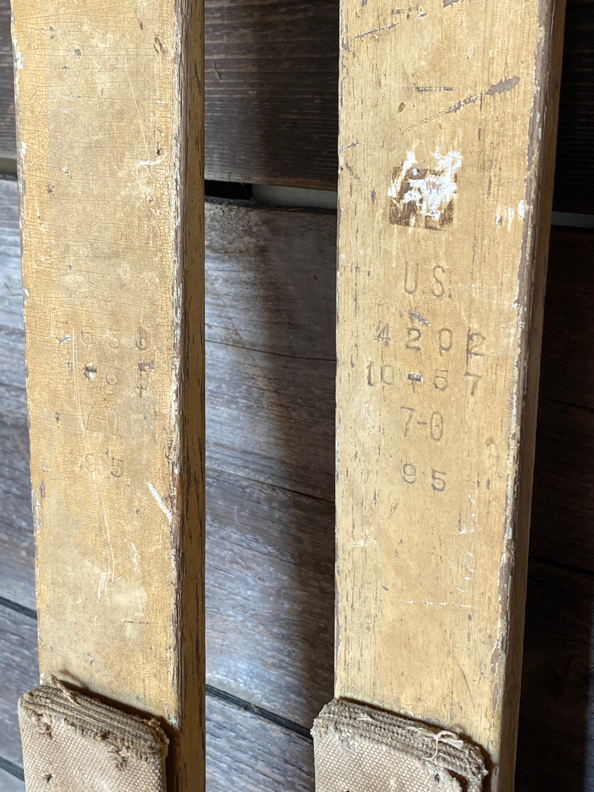 Vintage U.S. Military 10th Mountain Division Skis - VintageWinter