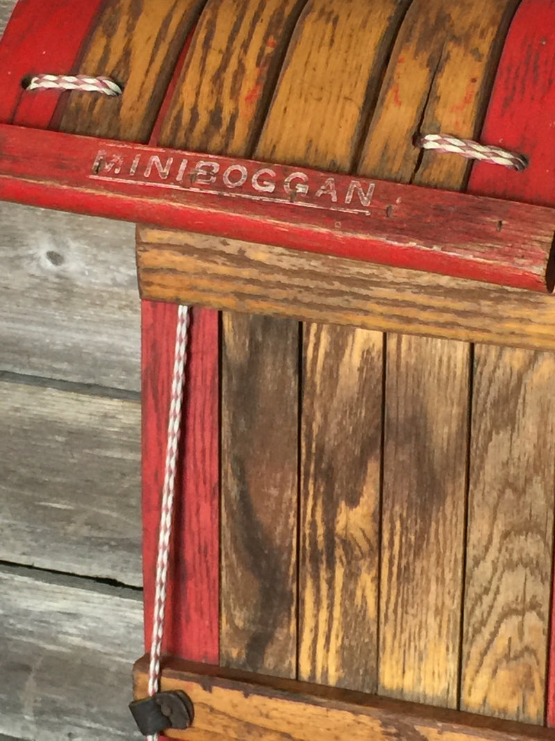 Red Striped Vintage Toboggan - VintageWinter