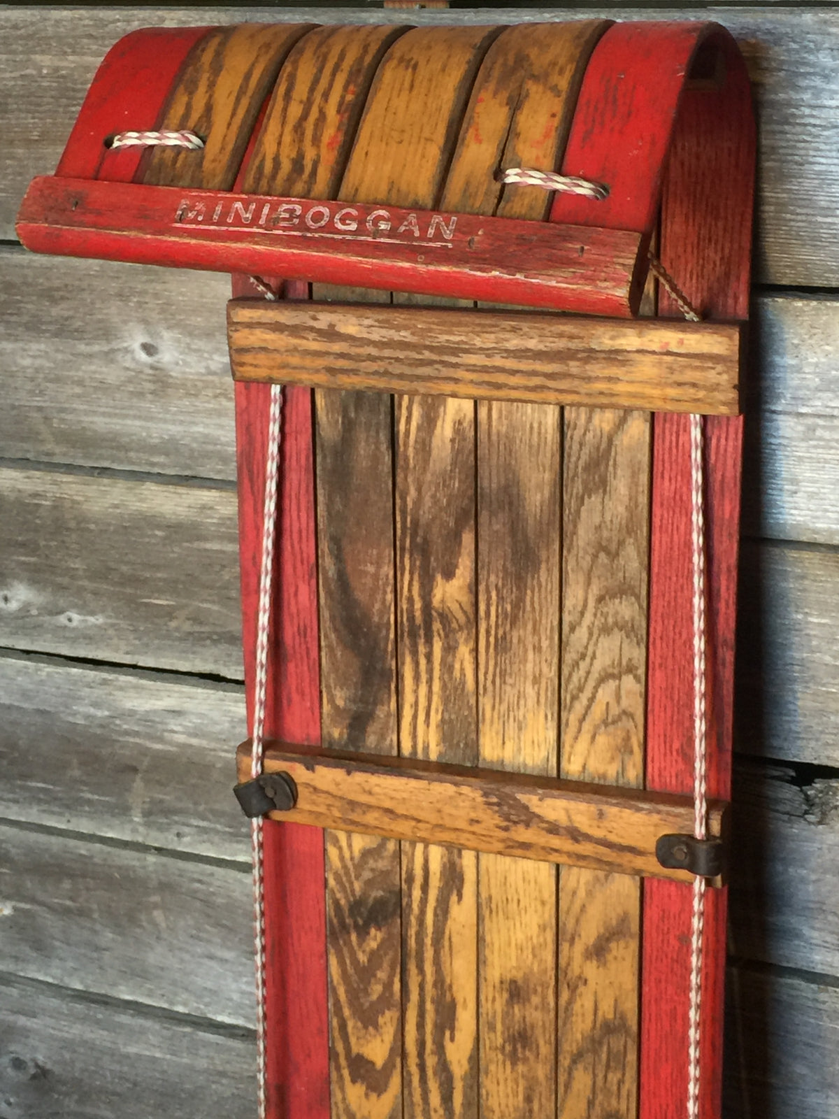 Red Striped Vintage Toboggan - VintageWinter