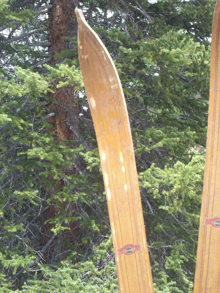 Antique Oxford Brand Skis - Pointed Tip - VintageWinter