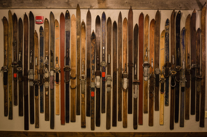 Vintage Wooden Ski Wall - VintageWinter