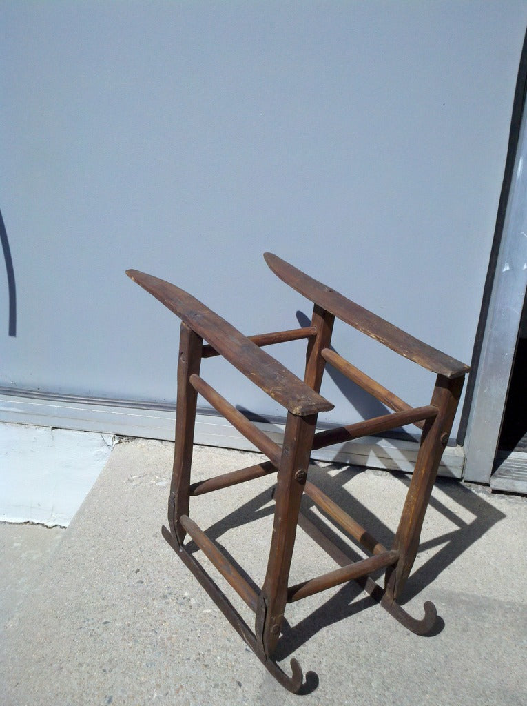 Antique Ice Block Sled - VintageWinter
