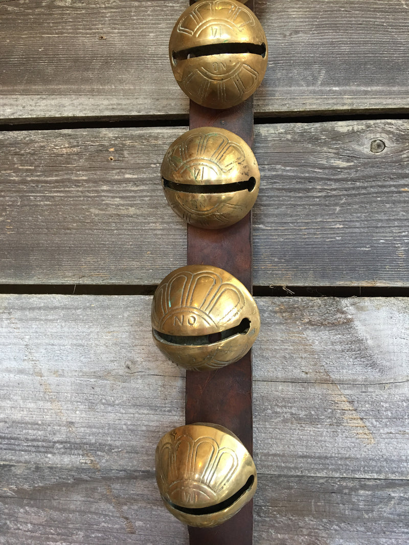 Sleigh Bells - Strap of 21 Bells attached to Vintage Leather Strap ...